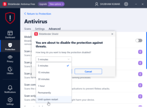 How to Pause or Turn Off Bitdefender in Windows 11