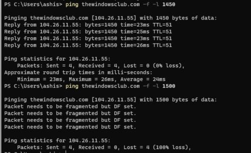 How to change MTU on Windows 11/10