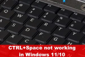 CTRL+Space not working in Excel or Word in Windows 11/10