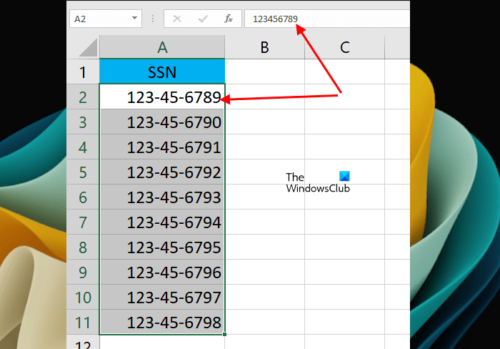 How to remove dashes in Excel