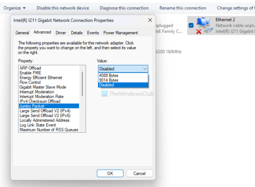 How to change MTU on Windows 11/10