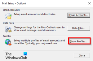 How to create, delete and use Profiles on Outlook