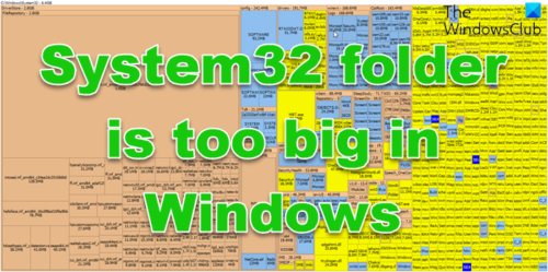 System32 folder too big in Windows 11/10