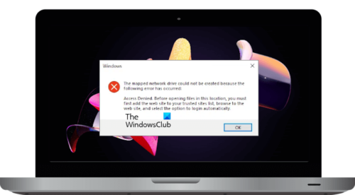 The mapped network drive could not be created in Windows 11