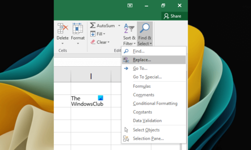 How to remove dashes in Excel