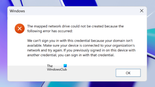 The mapped network drive could not be created in Windows 11