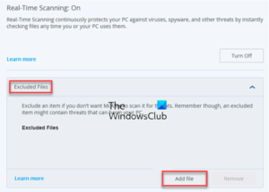 How to add File or Folder to Antivirus Exception List in Windows 11