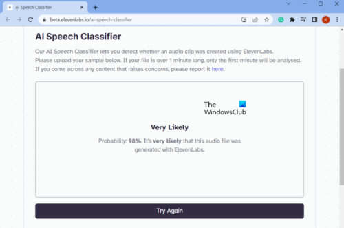 AI Speech Classifier: Free AI Speech detector tool