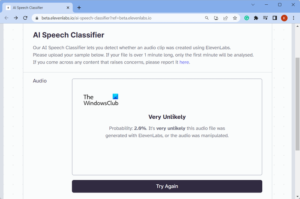 AI Speech Classifier: Free AI Speech detector tool
