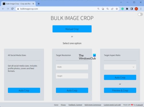 How to Bulk Crop Images in Windows 11/10?