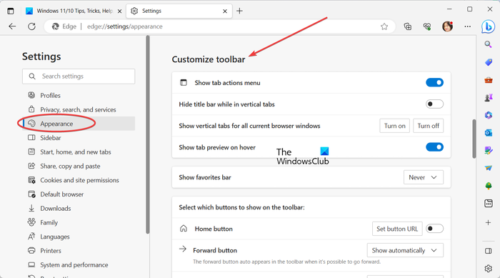 Disable Browser Essentials (Heart) button from Edge toolbar Disable Browser Essentials (Heart) button from Edge toolbar