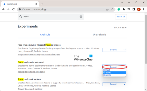Disable or Enable Power Bookmarks Sidebar in Chrome