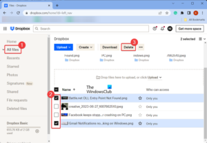 Dropbox Not enough space to access folder [Fix]