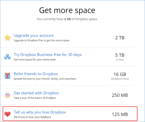 Dropbox Not enough space to access folder [Fix]
