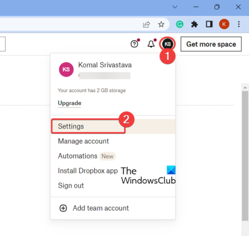Dropbox Not enough space to access folder [Fix]