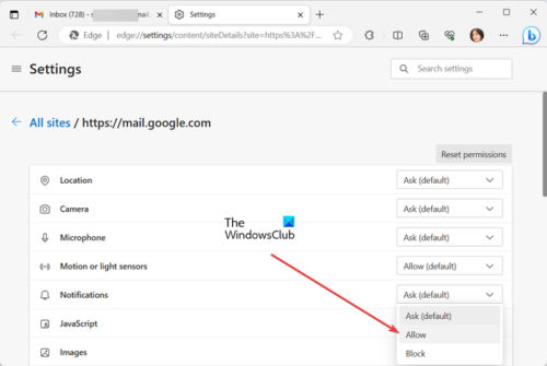 Gmail Notifications not working on Windows PC