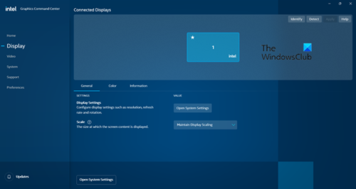 Advanced Display Settings not showing in Windows 11/10