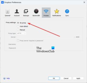 Dropbox There was an error Downloading or Uploading your file
