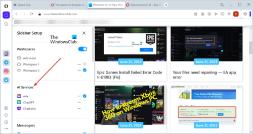 Download Opera One Browser for Windows 10/11: Features discussed