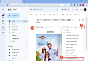 How to save Gmail emails to OneDrive?