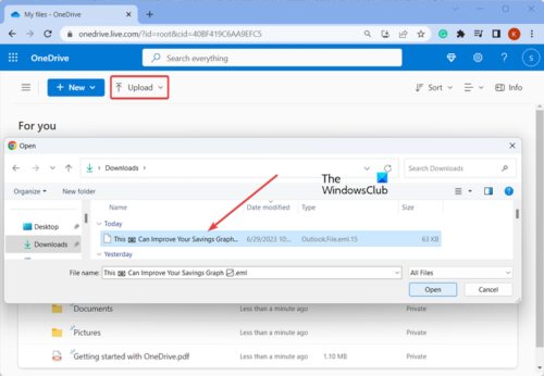 How to save Gmail emails to OneDrive?