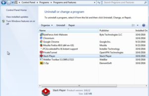 How to Uninstall Stack Player in Windows PC