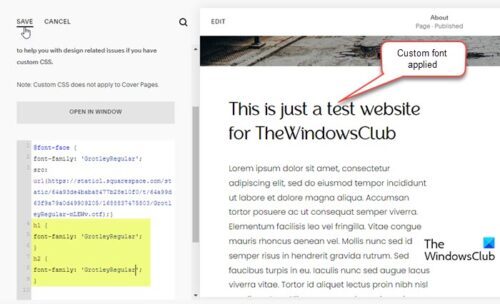How to add fonts to Squarespace & change fonts