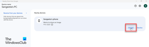 How to use Google's Quick Share app on Windows PC