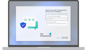 Choose if you want to keep signing in with your face or fingerprint