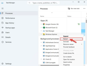 Computer freezes but Mouse still moves in Windows 11
