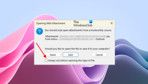 You should only open attachments from a trustworthy source Outlook