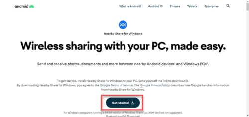 How to use Google's Quick Share app on Windows PC