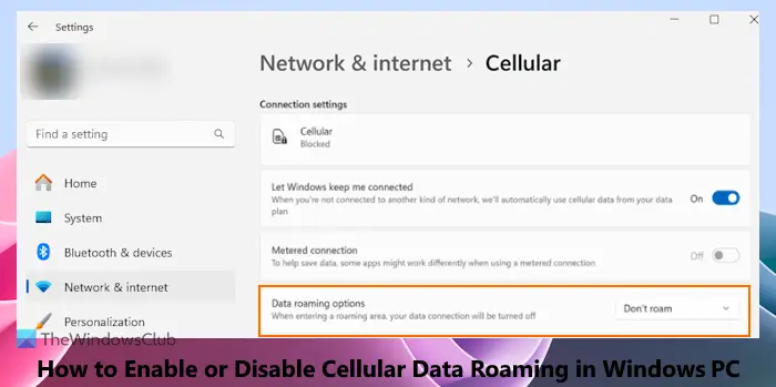 How to Disable or Enable Cellular Data Roaming in Windows 11 How to Disable or Enable Cellular Data Roaming in Windows 11