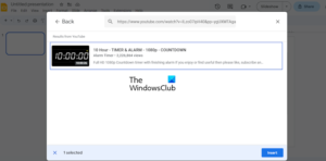 How to add a Timer in Google Slides presentation