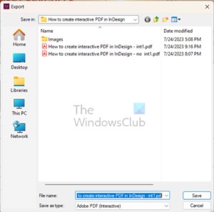 How to create interactive PDF in InDesign
