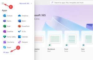 Outlook not showing up on Microsoft 365
