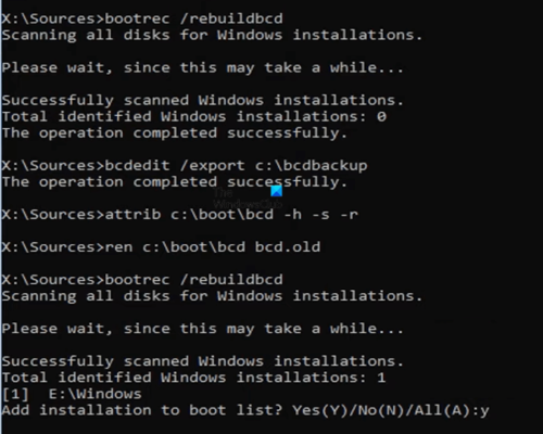 Total identified Windows installations 0 in Windows 11/10