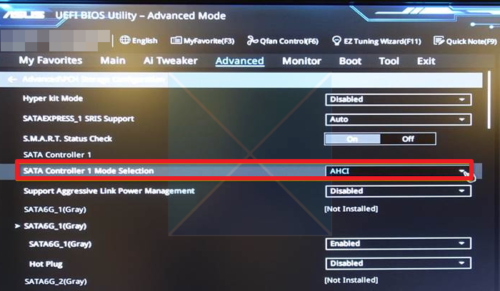 SSD, Hard Disk or Partition not detected when installing Windows 11