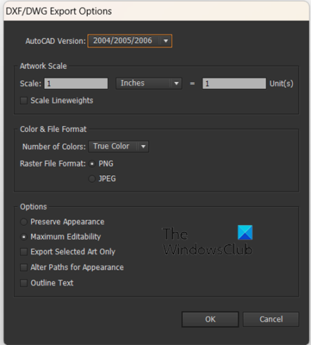 How to save file as SVG, DXF, DST, and CDR in Illustrator