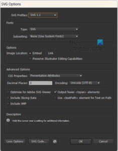 How to save file as SVG, DXF, DST, and CDR in Illustrator