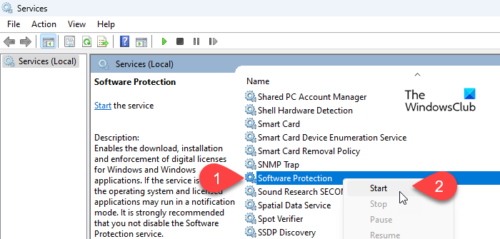 Event ID 903. The Software Protection service has stopped