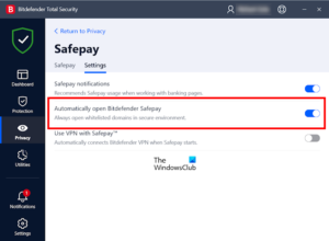 Bitdefender Safepay is not working on Windows 11/10