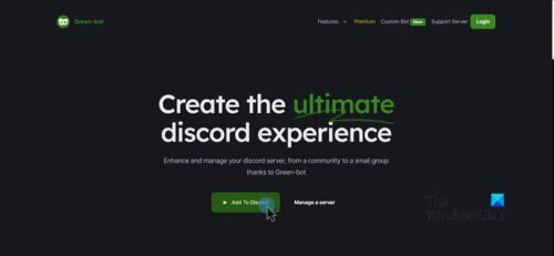 How to use Green Bot on Discord
