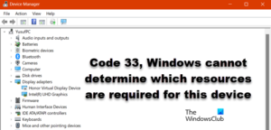 Code 33, Windows cannot determine which resources are required for this ...