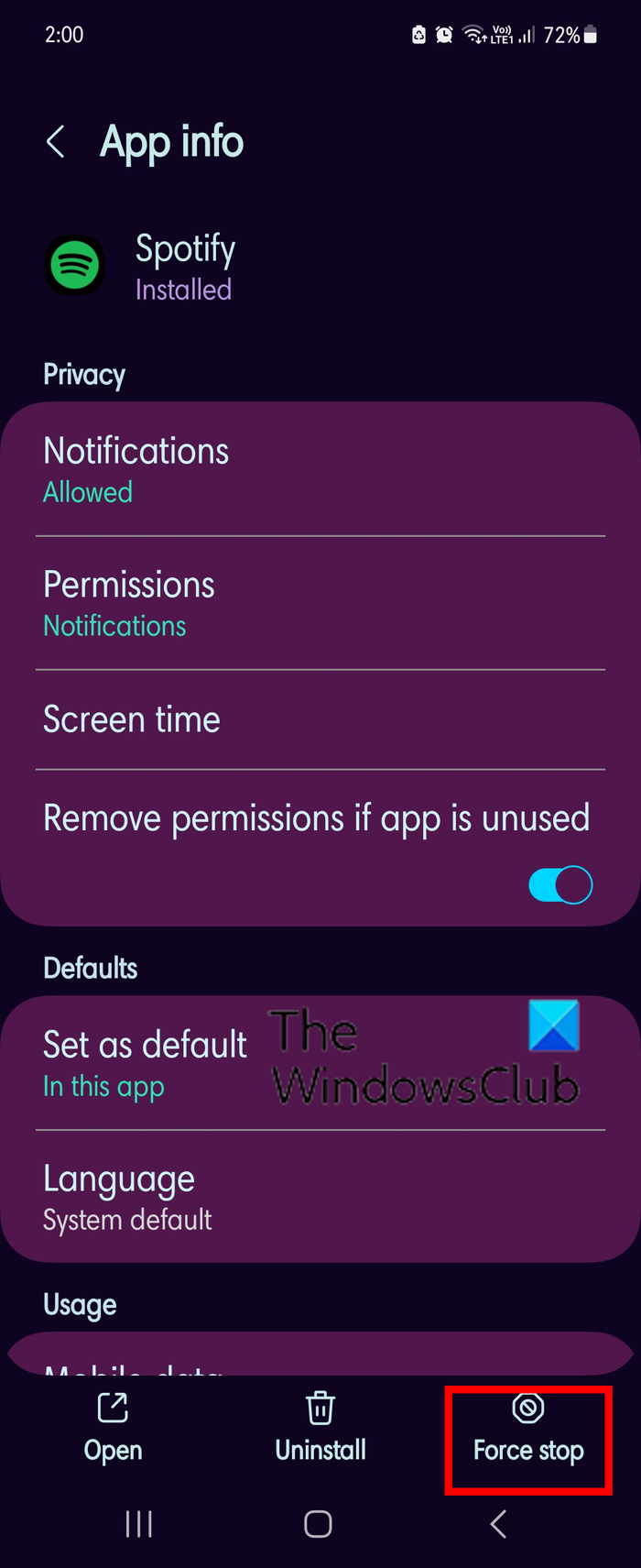 Can't login to Spotify with correct password or phone number