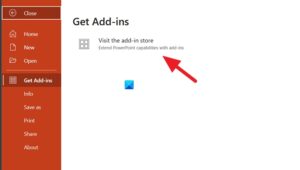 How to add Add-ins in PowerPoint