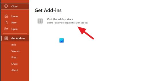 How to add Add-ins in PowerPoint