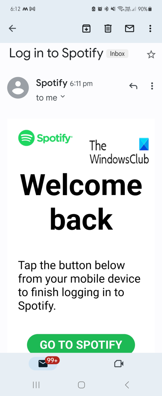 Can't login to Spotify with correct password or phone number