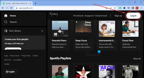 Can't login to Spotify with correct password or phone number