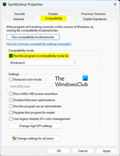Spotify could not be started, Error code: 17